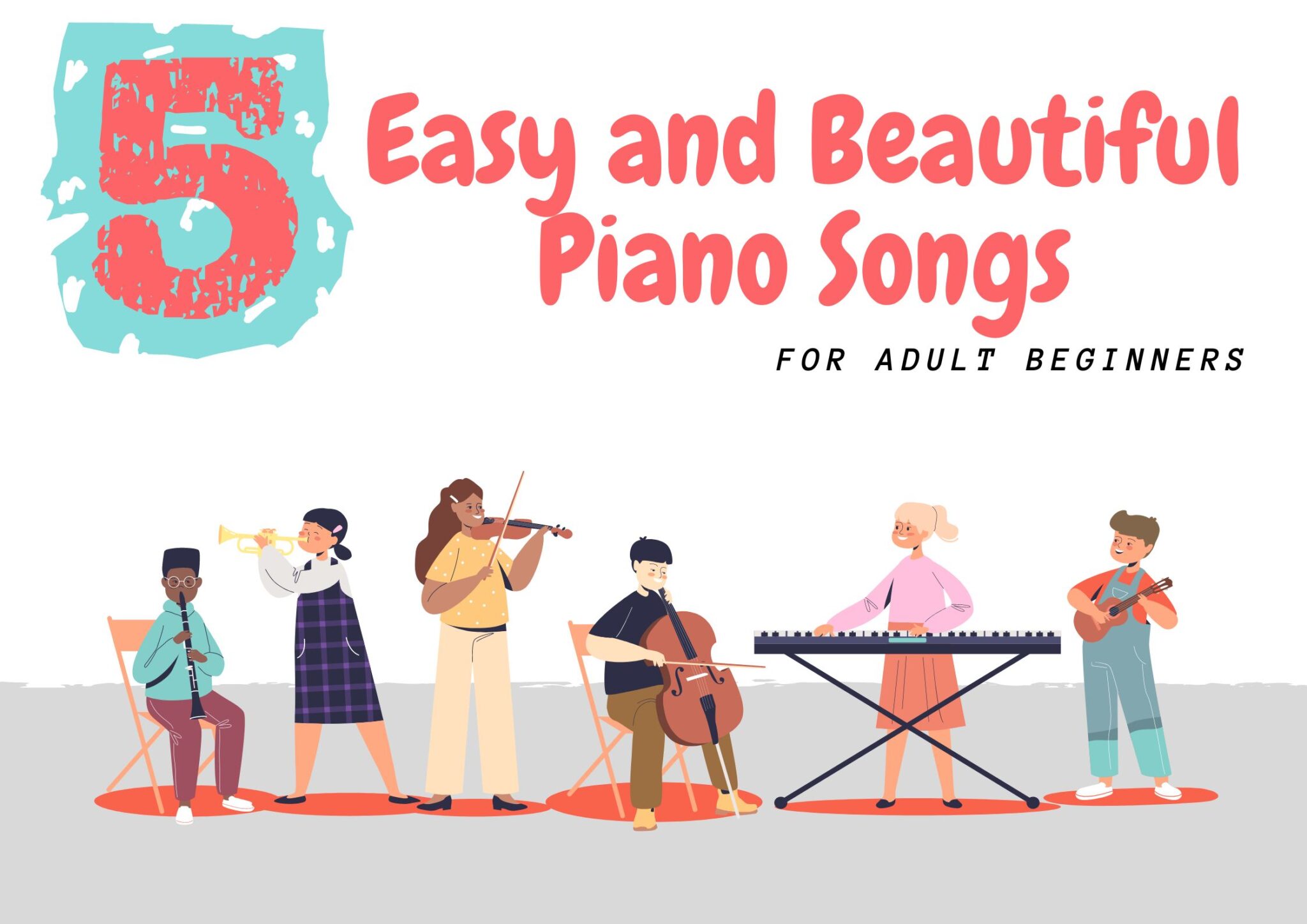 5 Easy and Beautiful Piano Songs for Adult Beginners - Yuliana Wijaya ...